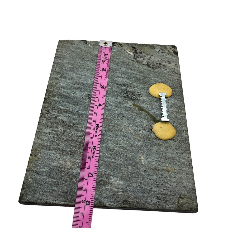 Rodney M. Winfield Stone Wall Plaque Etched Painted Slate Vintage ...