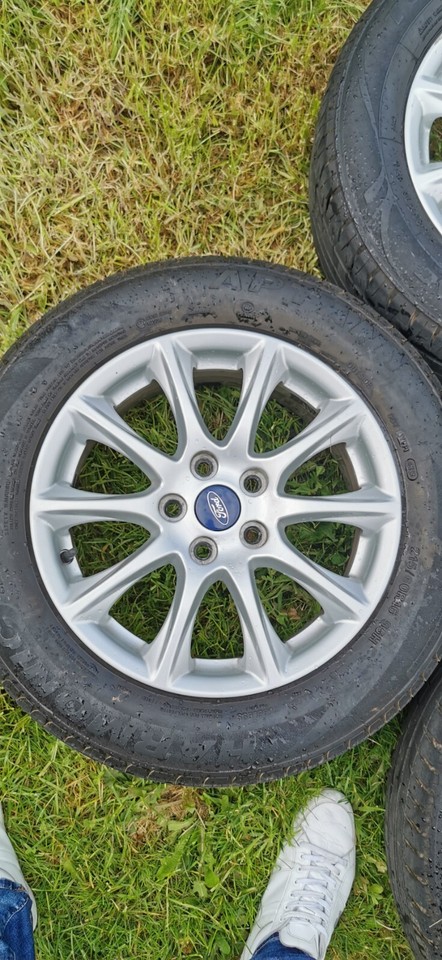 16 Alloy Wheels With Tyres 215/60R16 TPMS Ford Volvo Peugot Mazda Land ...