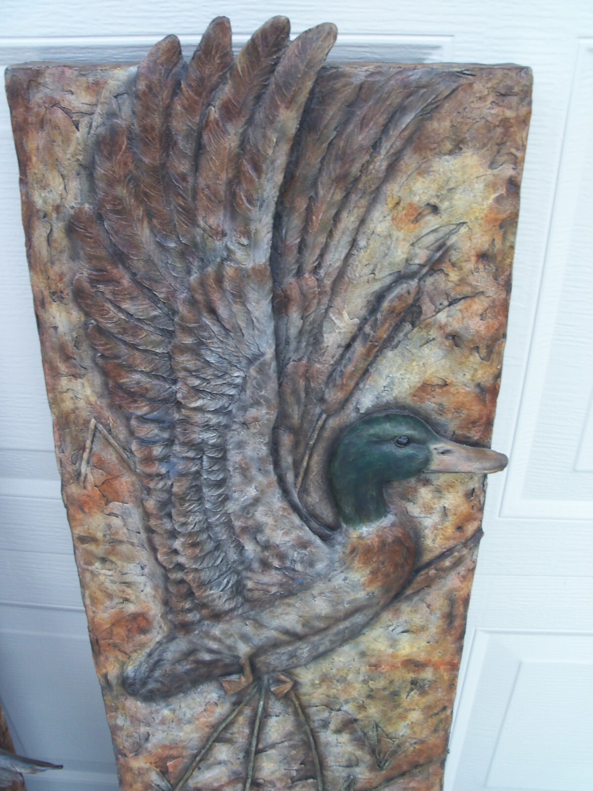 Stephen Herrero “Autumn Fight” Wall Sculpture Triple Wall Hanging Duck ...