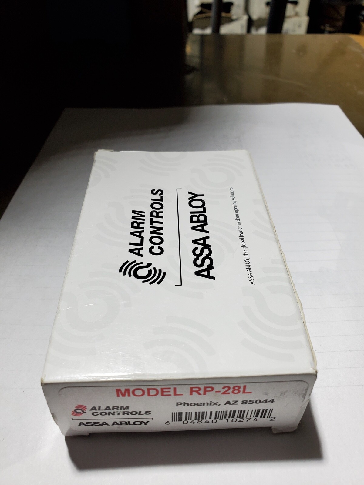 ALARM CONTROLS RP-28L SINGLE GANG STAINLESS STEEL WALL PLATE, 1/2" RED ...