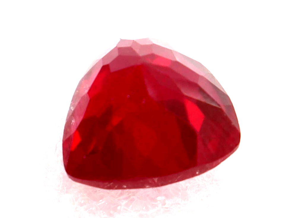 10.70 Ct Natural Certified Blood Red Burma Ruby Trillion Cut Loose ...