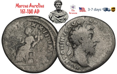 Ancient Roman Empire Coin Tin bronze Denarius Marcus Aurelius 161 180 ...