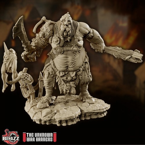 Bemazz Miniatures - Unstoppable Horde - Ogre Raider - DnD/Pathfinder ...
