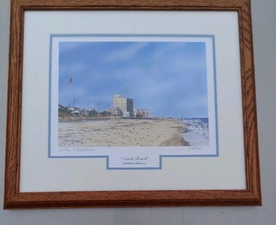LARRY ANDERSON 615/750 SOUTH BEACH REHOBOTH De pencil signed NOS VTG ...