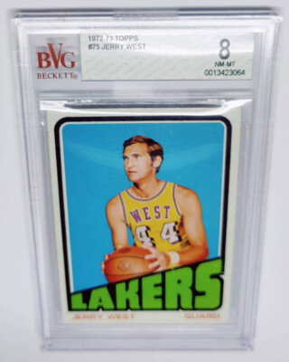 1972-73 Topps #75 Jerry West Los Angeles Lakers Nm-Mt BGS 8 | eBay