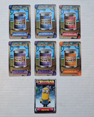 Despicable Me Jelly Lab Card Lot Kevin Minion Ticket Jar Dave & Busters ...