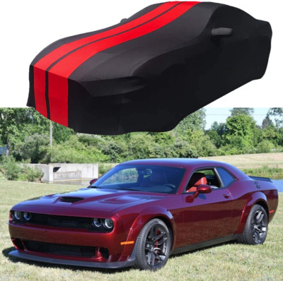 Car Cover Satin Stretch Scratch Dust Proof Indoor For Dodge Challenger ...