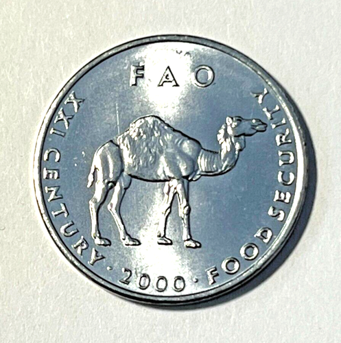 2000 Somalia 10 shillings Coin Dromedary One-Humped Domesticated Camel ...
