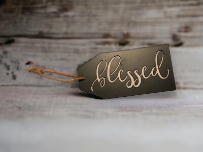 Blessed Metal Tag Rustic Vintage Country Farmhouse Wall Decor | eBay