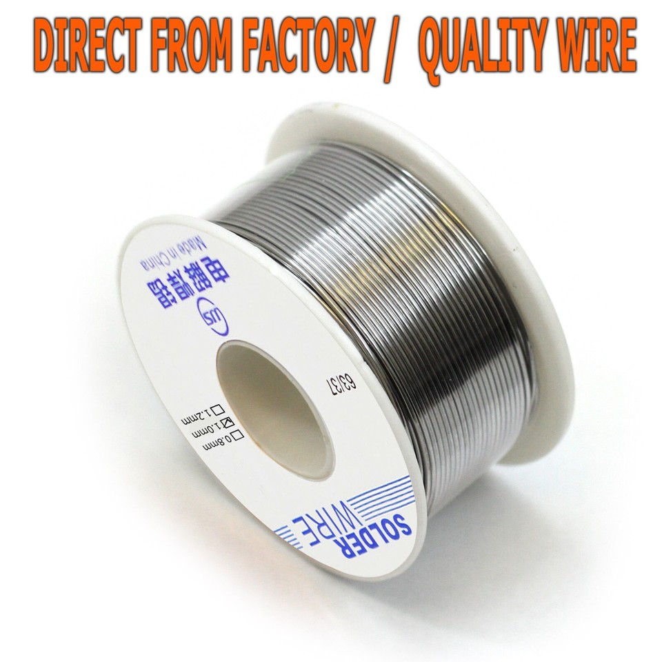 2 Roll 63/37 Tin Rosin Core Solder Wire For Electrical Soldering Sn60 ...