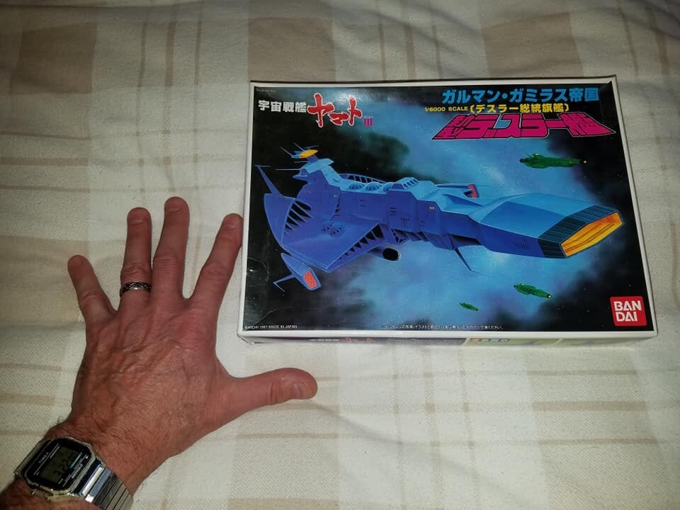Space Battleship Yamato NEW GAMILAS FLAGSHIP 1/6000 Bandai 1981 | eBay
