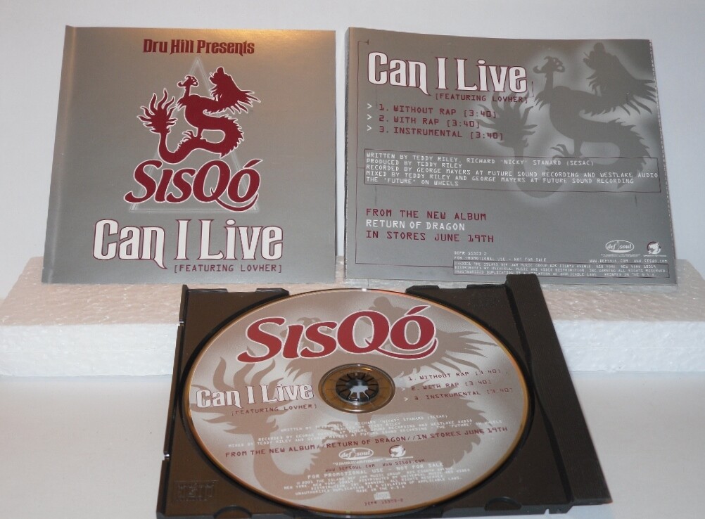 Sisqo - Can't I Live Promotional ONLY CD Single - DEFR 1 ** Free ...