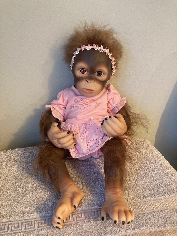 Ashton Drake Rare Talking Breathing Baby Monkey Reborn Doll | eBay UK