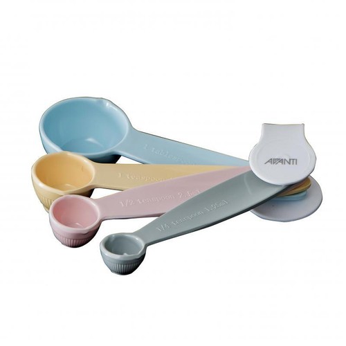 Avanti Ribbed Measuring Spoons Pastel Colours | Set of 4 | eBay Australia