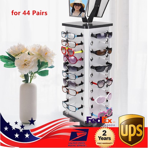 Sunglass Stand Rotating Retail Rotating Optical Frame Display Case ...