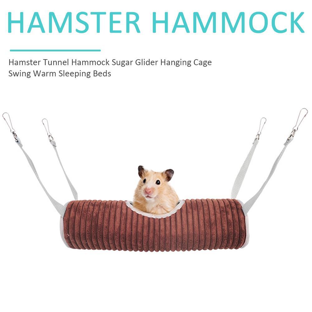 5# Hamster Tunnel Hammock Warm Ferret Rat Small Animals Swing Bed Toy ...