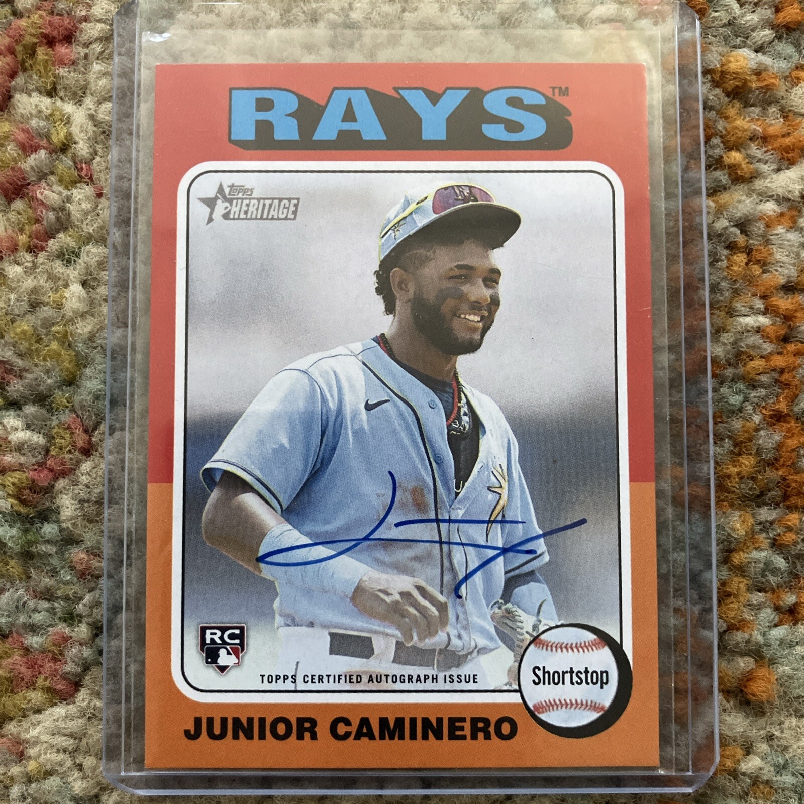 2024 Topps Heritage - Real One Autographs #ROA-JCA Junior Caminero (AU ...