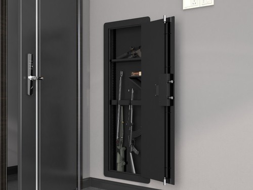 Wall Gun Safe for Home, Quick-Access Between Studs Cabinet | eBay