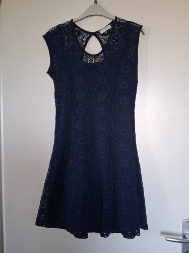 robe mini en dentelle bleu "t-S" cachecache | eBay