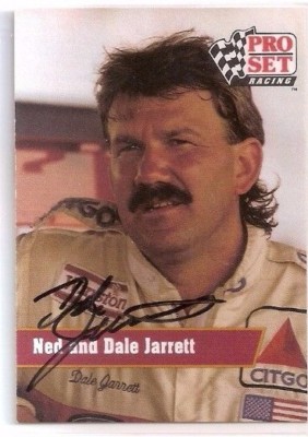1991 ned DALE JARRETT signed NASCAR PRO SET CARD WINSTON CUP RACING ...