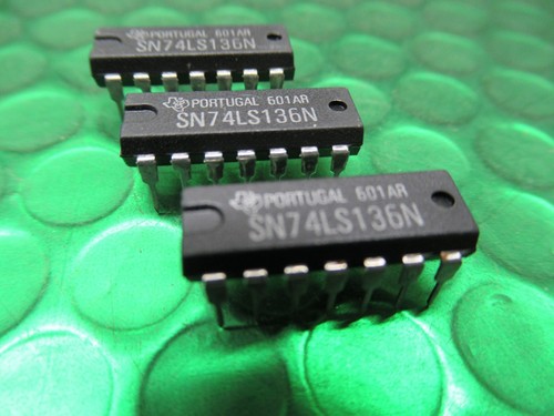10 x SN74LS136N 74LS136 DIP Texas Instruments and Fujitsu chips in my ...