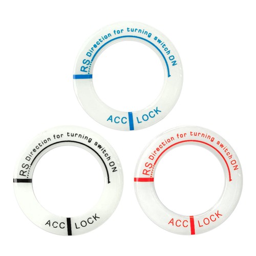 Car Key Hole Sticker Luminous Glow Ignition Switch Cover Ring Car Decal ...