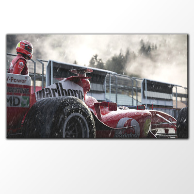 Michael Schumacher Canvas Print Ferrari F2004 Formula One F1 Wall Art ...