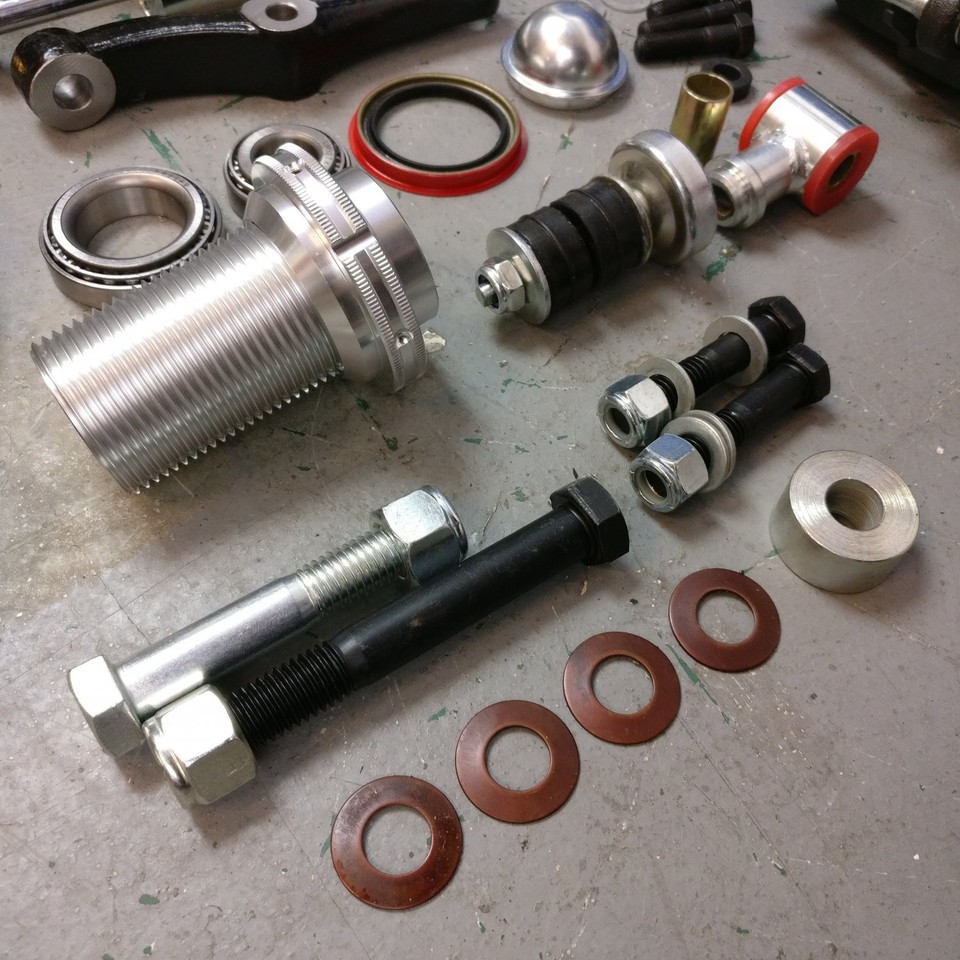 53-56 Ford F100 COIL-OVER MUSTANG II IFS 2" Drop 5x5.5 Power LHD Rack ...