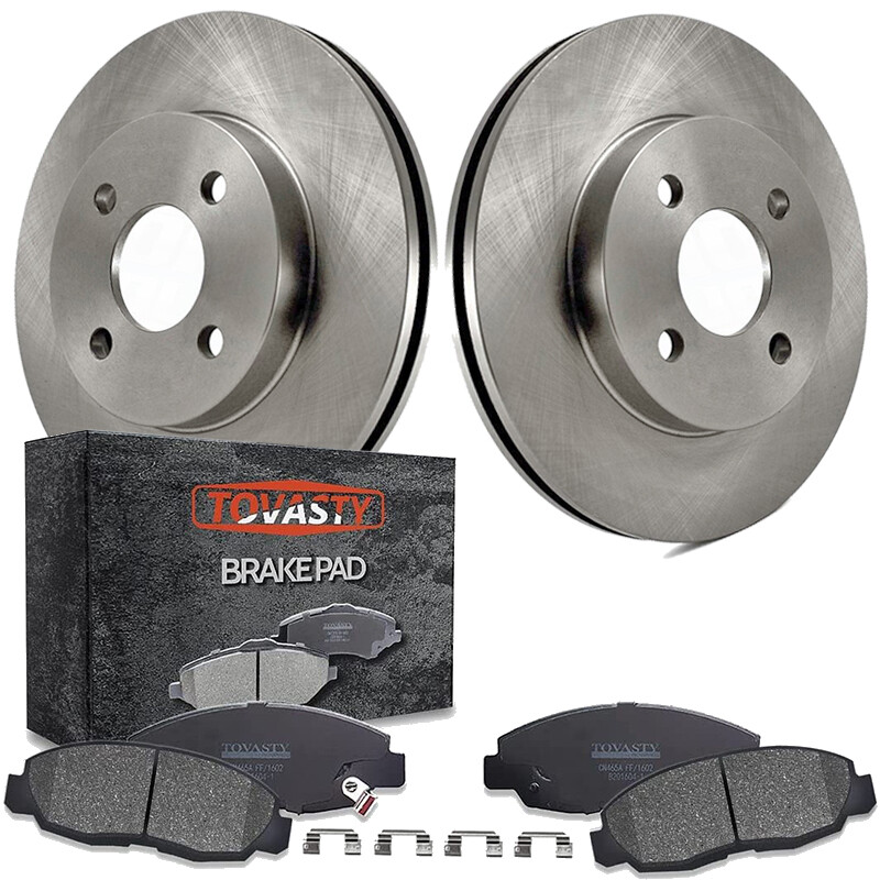 Front Disc Brake Rotors And Ceramic Pads Kit For Nissan Versa Note ...