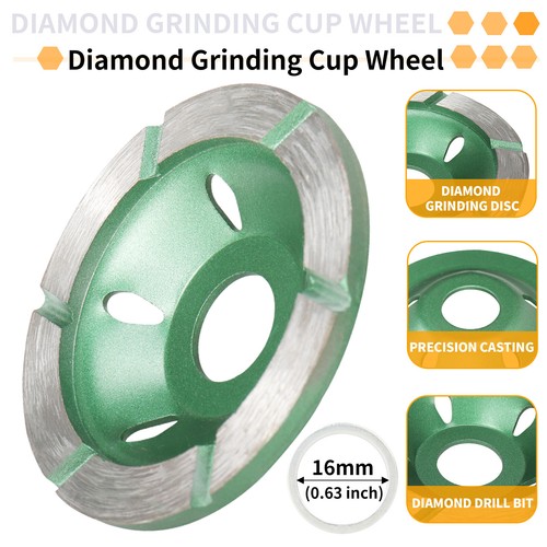 3" inch Diamond Segment Grinding Wheel Disc Grinder Cup Concrete Stone ...