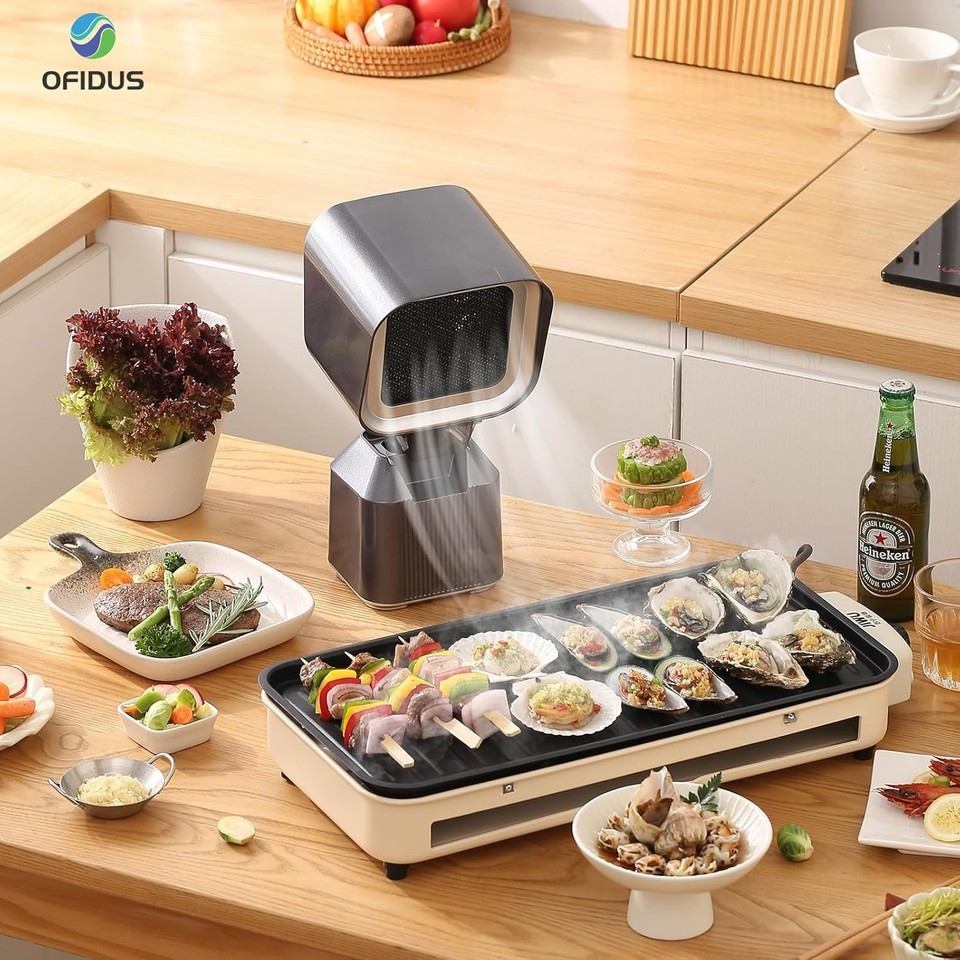 Portable Range Hood Mini Desktop Cooker Hood 3600 RPM Strong Suction ...