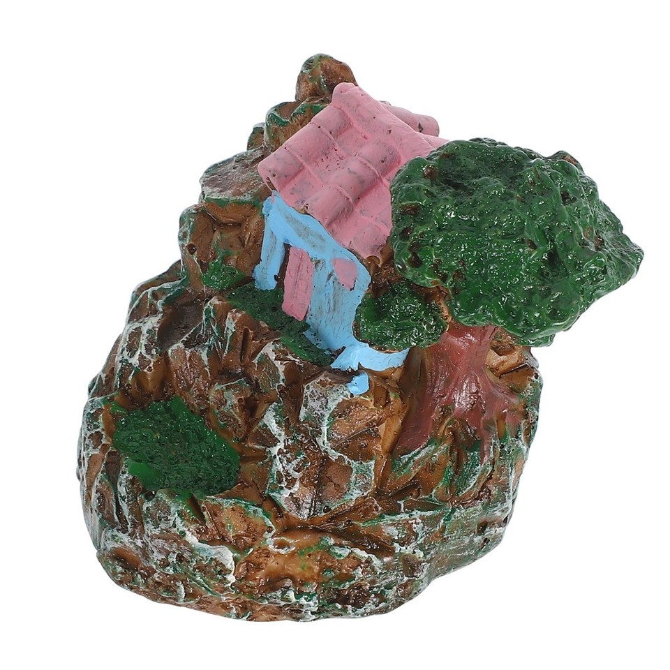 Mini House for Cake Resin Topper Aquarium Decoration Bonsai Cottage ...