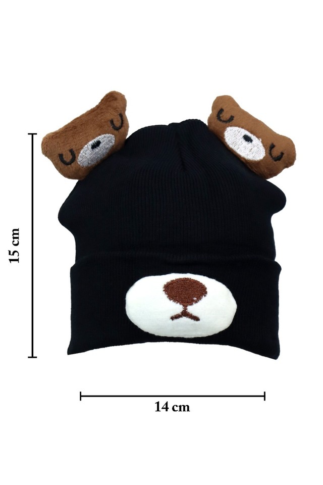 Baby Winter Knit Cap with Cute Bear Ears – Soft Warm Beanie Hat for ...
