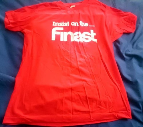 Vintage Insist on the FINAST First National Stores T Tee SHIRT Red ...