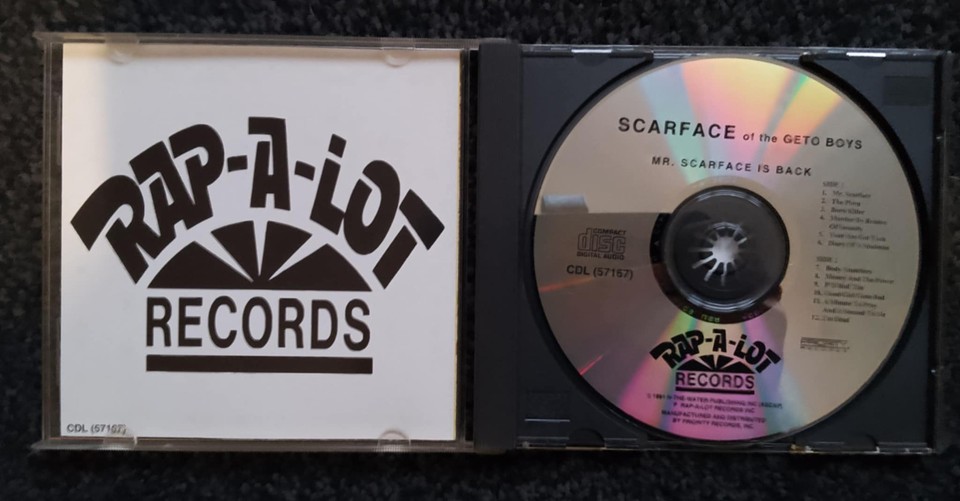 SCARFACE Geto Boys Mr. Scarface Is Back CD 1991 ORIGINAL U.S. PRESS ...
