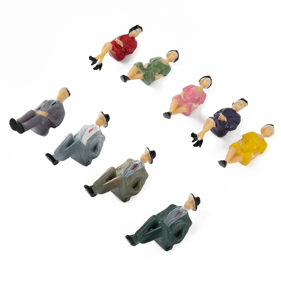 Sitting Figures Model Painted People Plastic Sitting 1:32 20x44x34 Mm ...