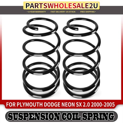 2x Rear Left & Right Coil Springs for Dodge Neon 2000-2005 Plymouth ...