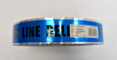 Detectable Tape Caution Buried Water Line Below 2" x 1000' Sd2105B52 ...