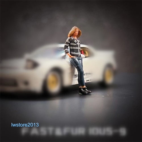 1/64 Lean On Car Girl Scene Props Miniatures Figures Model For Cars ...