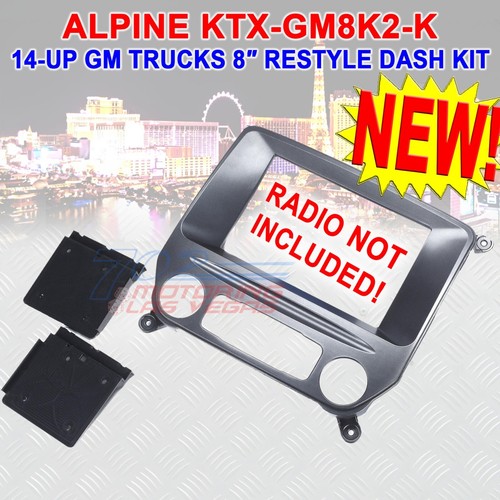 ALPINE KTX-GM8K2-K RESTYLE DASH KIT FOR 8" ALPINE DDIN IN SELECT 14-UP ...