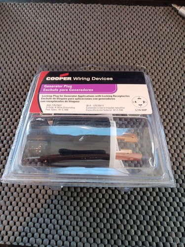 Generator Cooper Wiring Devices L1430P 30A 125/250V twist lock ...