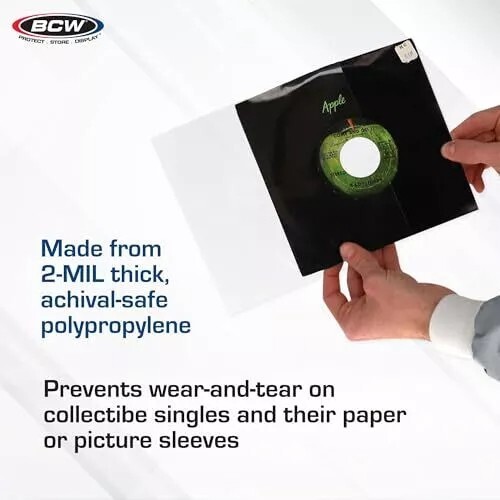 100 Vinyl 45 RPM 7" Record Poly Outer Record Sleeves | Album Covers ...