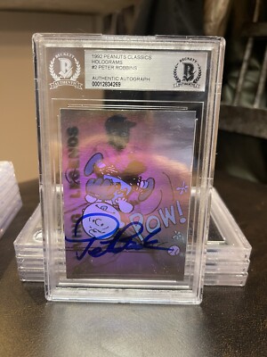 Peter Robbins Signed Peanuts Classics Charlie Brown Hologram Beckett ...