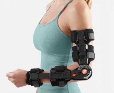 Breg T-Scope Premier Post Op Elbow Brace Long - Left - BLK - 07256 | eBay