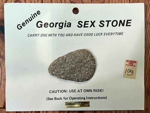 Vintage Novelty Gag Gift Georgia Sex Stone 1970s | eBay