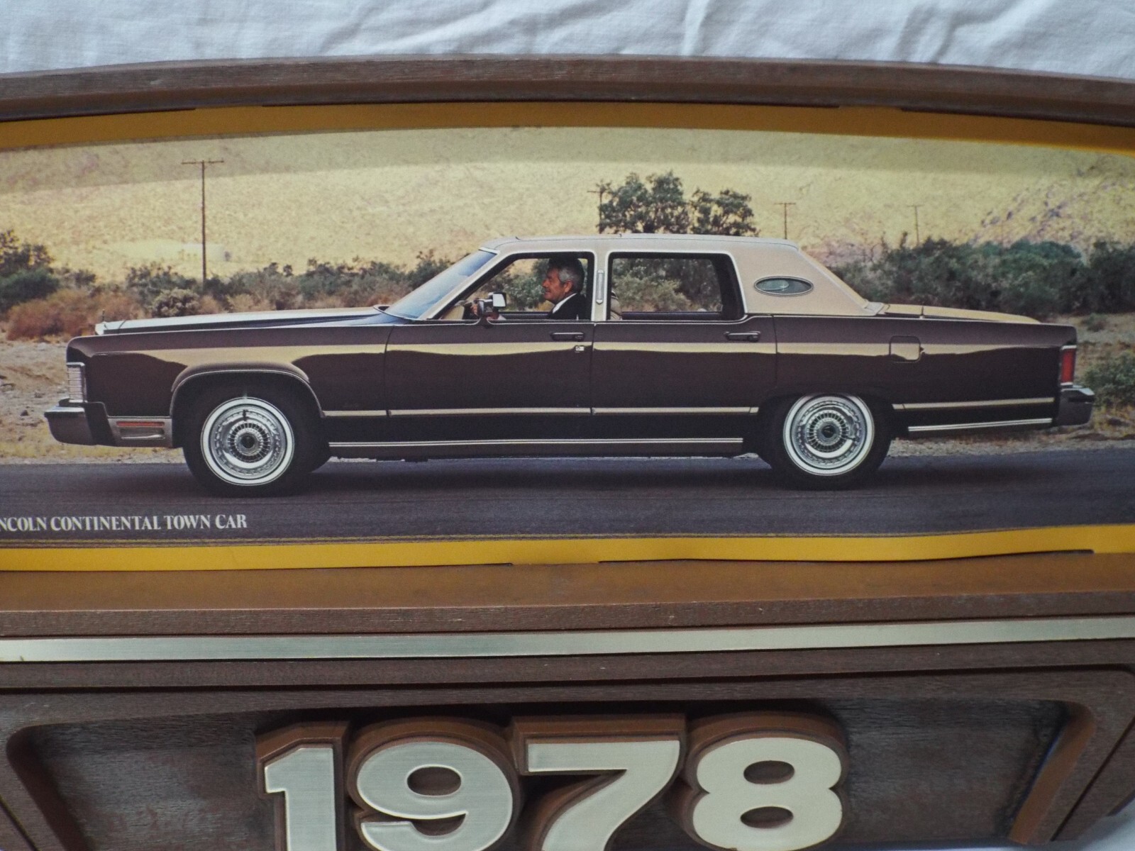 3D Dealership Poster/Showroom Sign 1978 Lincoln Town Car 78 Ford Dealer ...