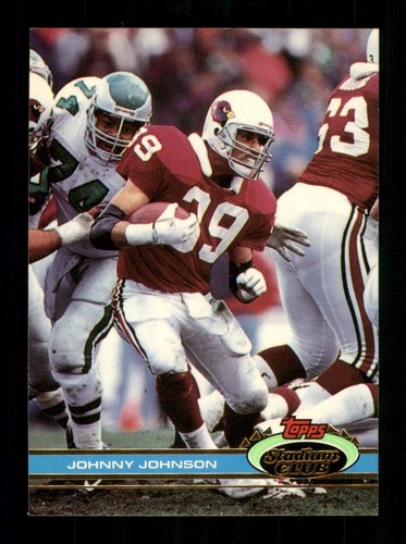Johnny Johnson 39 Cardinals Football 1991 Topps 422 Sports Trading Card ...