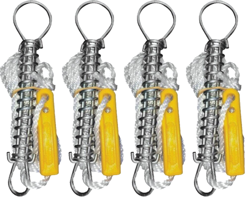 Supa peg 4 x 6 mm x 3.5 m Set Marquee Spring and Trace Guy Rope Heavy ...