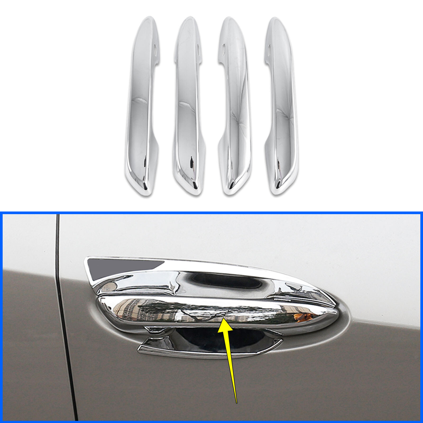 Chrome Door Handle Protector Cover Trim For Lexus UX 200 250h 300e 2019 ...