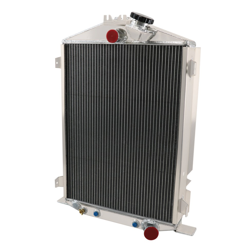 4 Row Aluminum Core Radiator For 1932 Ford HI High Boy Street Rat Rod ...
